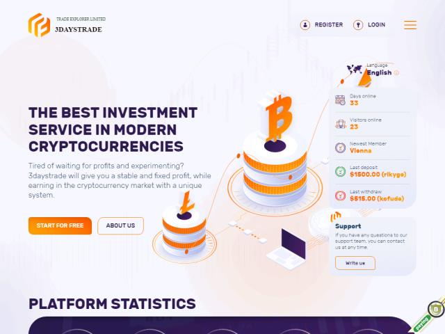 3daystrade.com - The Highest RCB | Instant-Monitor.com