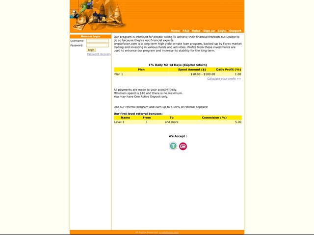 Cryptofoxon.com - The Highest RCB | Instant-Monitor.com
