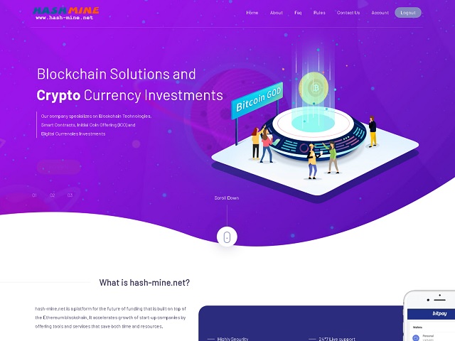 Hash-mine.net - Deposits and Payouts (Last 100) | Instant-Monitor.com