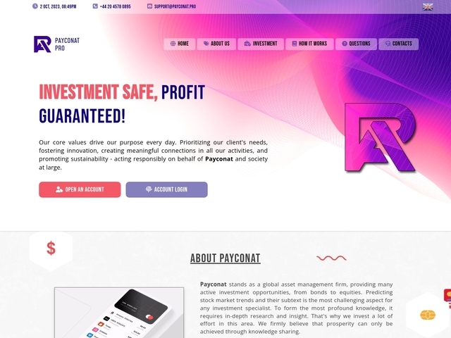 Payconat.pro - Deposits and Payouts (Last 100) | Instant-Monitor.com