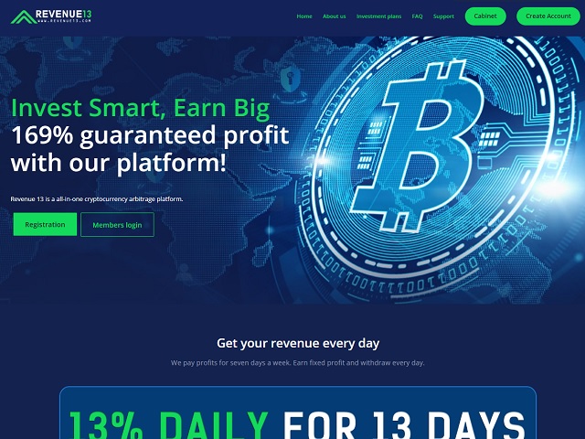 Revenue13.com - Deposits and Payouts (Last 100) | Instant-Monitor.com
